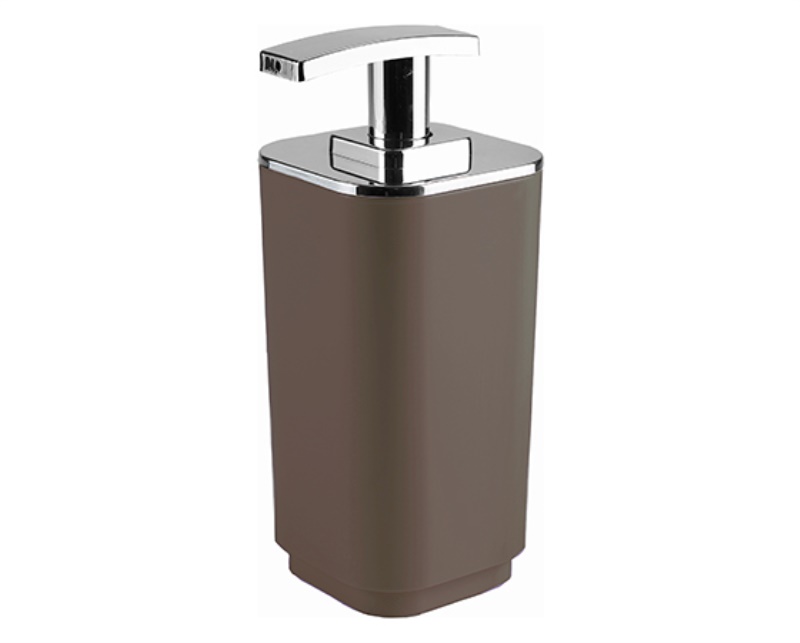 Accessori bagno da appoggio - Gedy Dosasapone Seventy tortora