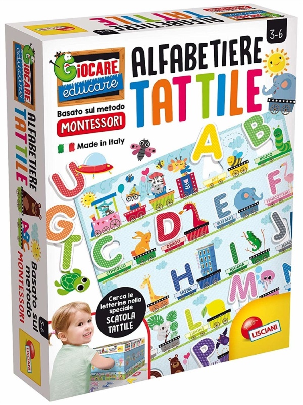 Giochi Educativi Prescolari - Lisciani Montessori Plus Alfabeto Tattile